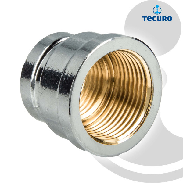 tecuro Muffe, reduziert, Innengewinde Rp 3/4 Zoll x 1/2 Zoll (DN 15 ...