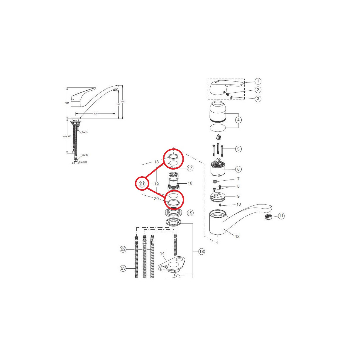 Ideal Standard Ersatzteile Dichtungen