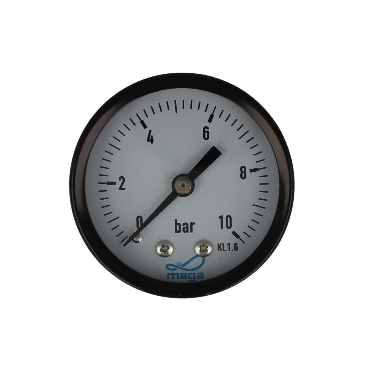 MEGA Druckmanometer 0 - 10 bar - 1/4 Zoll Anschluss nach hinten Axial ...