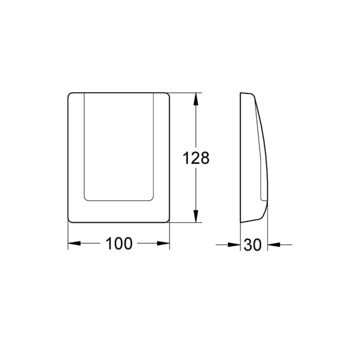 GROHE Abdeckplatte Drückerplatte für Urinal-Druckspülung mattchrom ...