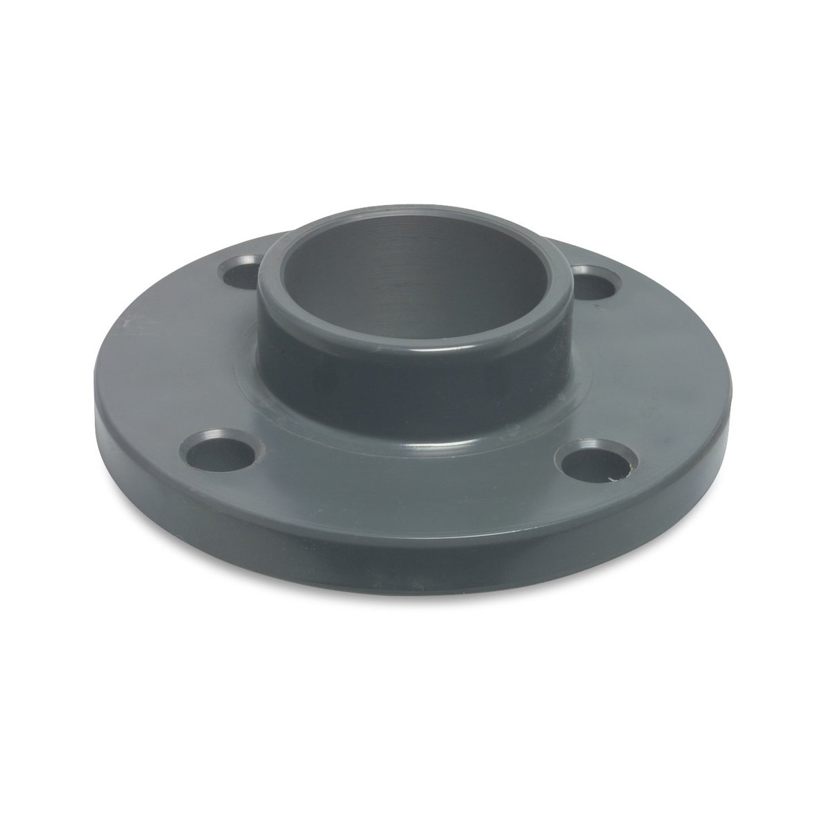 Mega Klebeflansch PVC-U DIN Flansch x Klebemuffe 10 - 16 bar, grau, 9,18