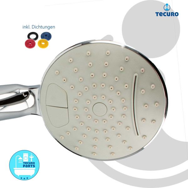 tecuro Handbrause ew-120R - mit Schwallstrahl - ideal für Sauna und W ...
