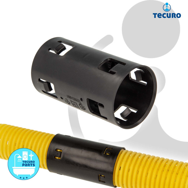 tecuro Drainagerohr 10 Meter - DN100, flexibel, gewellt und geschlitz ...