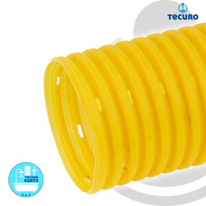 tecuro Drainagerohr 10 Meter - DN100, flexibel, gewellt und geschlitz ...